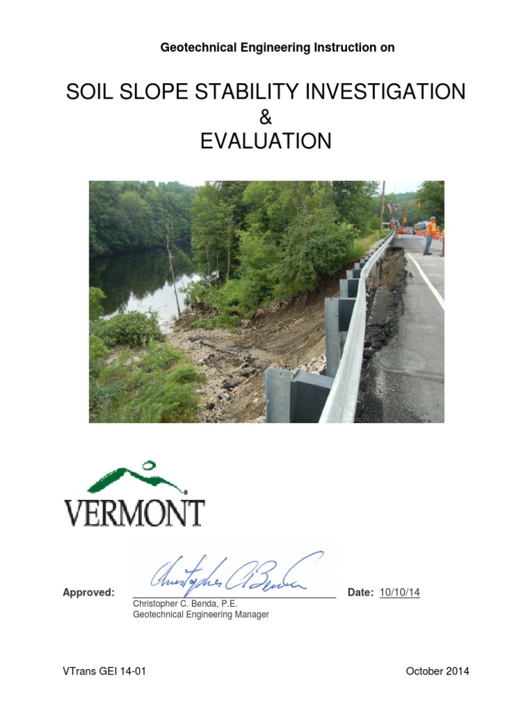 Soil Slope Stability Investigation and Evaluation | Geotechnical ...