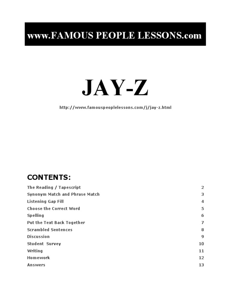 Jay Z | PDF | Jay Z | Hip Hop Music