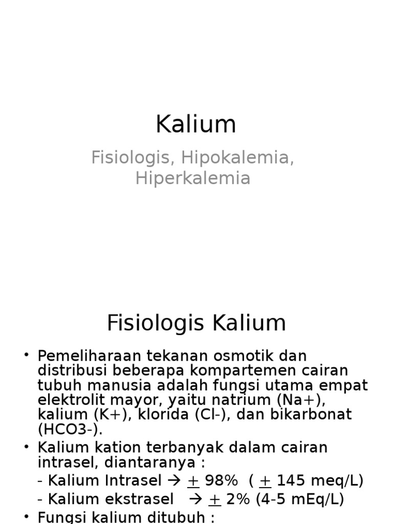 Kalium | PDF | Sains & Matematika