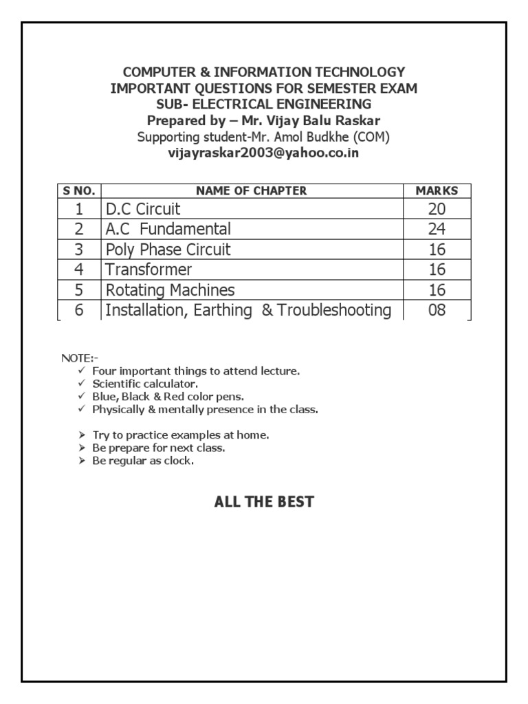 Iterview Question | PDF | Ac Power | Transformer
