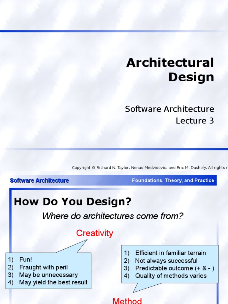Architectural Design: Software Architecture | PDF | Model–View ...