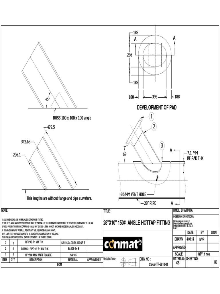 28 X 10 Angle Tap Fitting-2 | PDF | Technology & Engineering