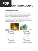 Sistema Cristalino Tetragonal | PDF | Cristalografía | Cristal