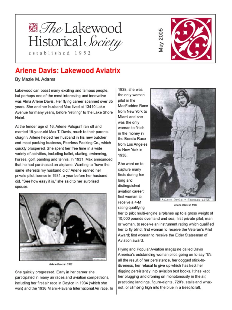 Arlene Davis | PDF | Aerospace Engineering | Aircraft