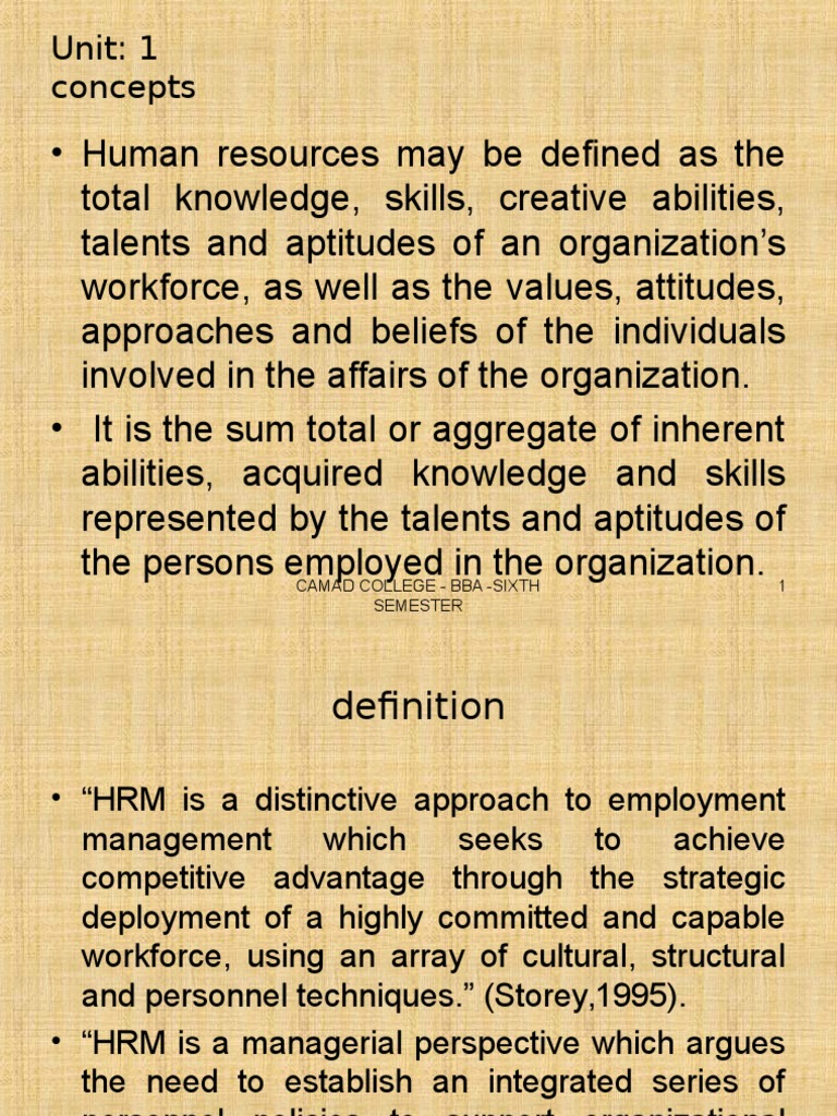 HRM Notes | PDF | Human Resource Management | Recruitment