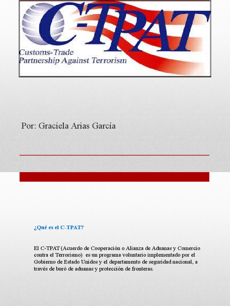 Beneficios del programa C-TPAT en comercio | PDF | aduana | Logística