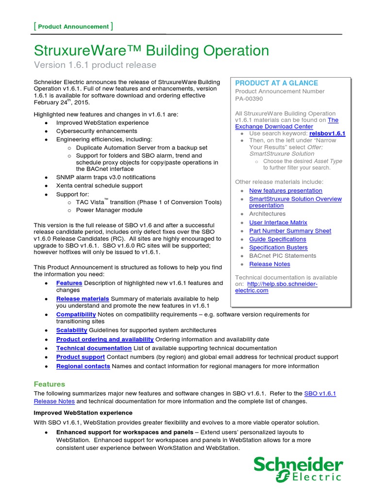 StruxureWare Building Operation PA 1.6.1 | PDF | Public Key Certificate | Cyberspace