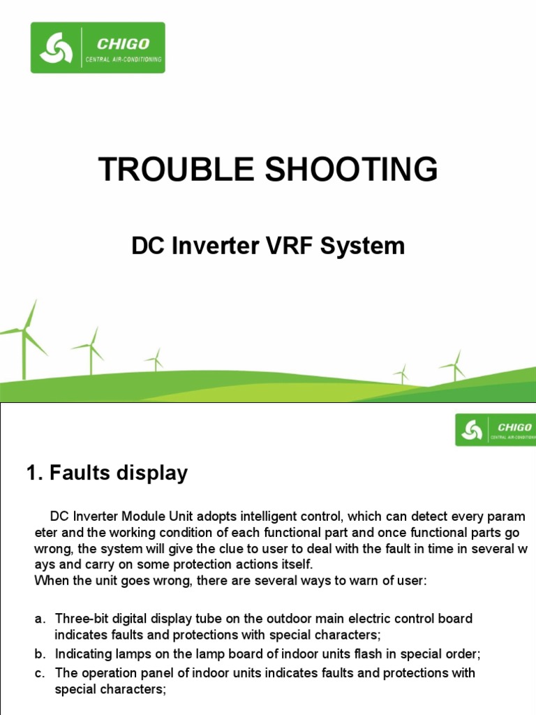 Hitachi VRF P17 Error Troubleshooting Guide | PDF | Power Inverter ...
