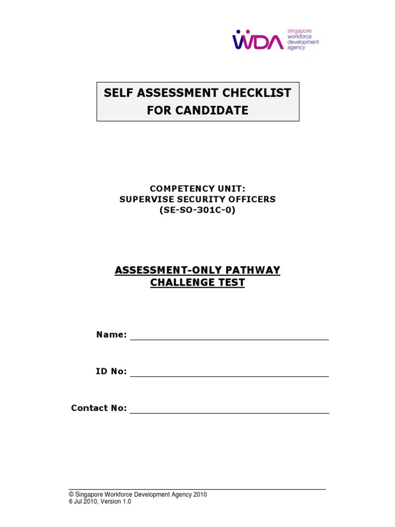 Checklist Sesecurity Officers | PDF | Competence (Human Resources ...
