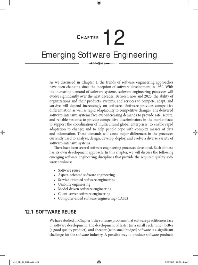 Emerging Software Engineering: Hapter | PDF | Component Based Software Engineering | Service ...