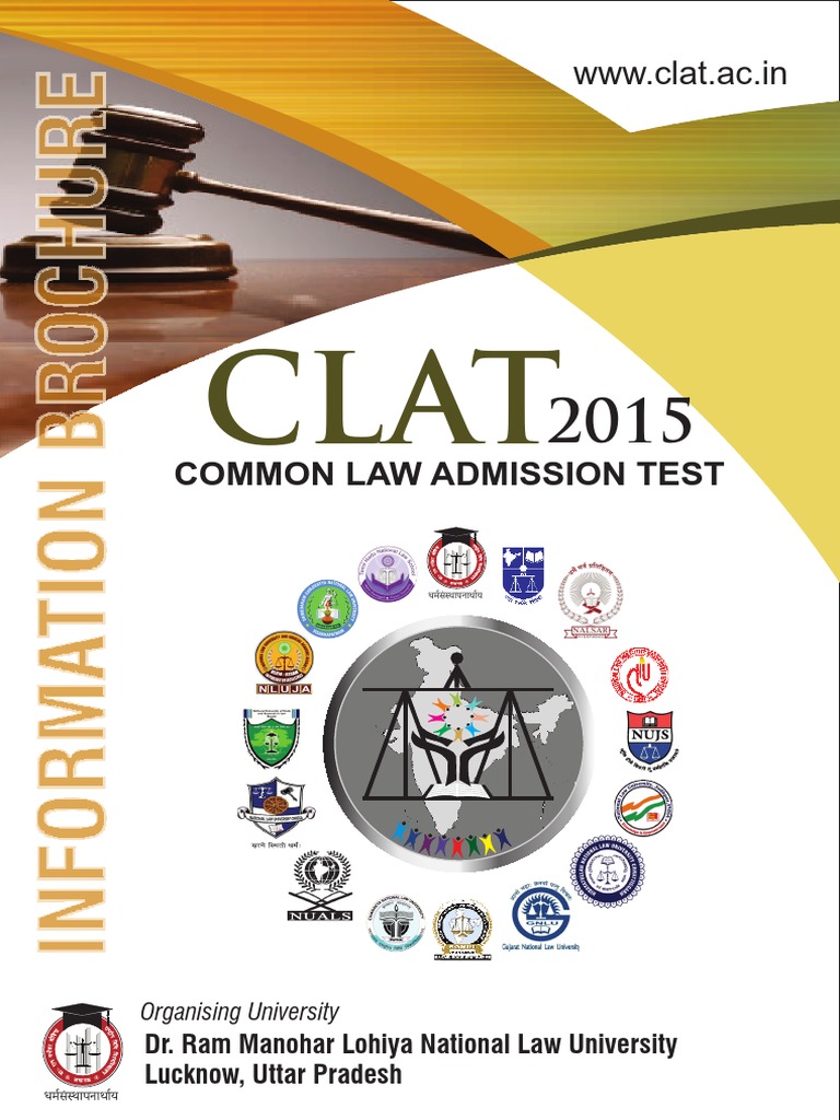 CLAT-2015 Information Brochure | PDF | Academia | Government Information