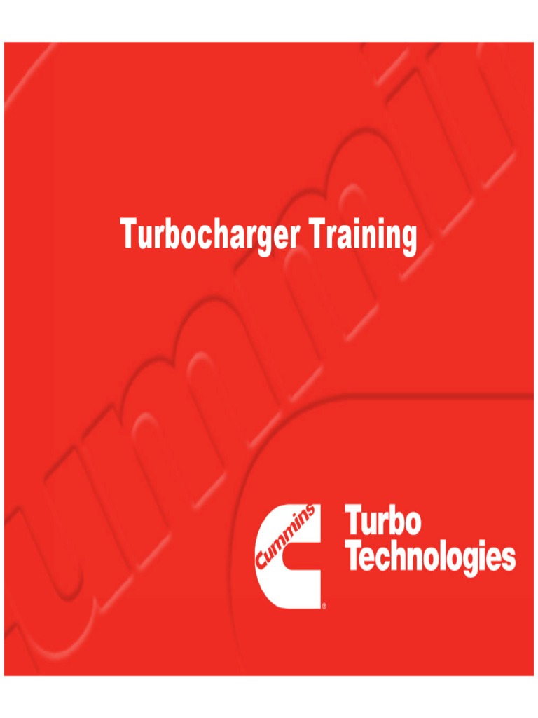 Special Turbo Training | PDF | Turbocharger | Bearing (Mechanical)