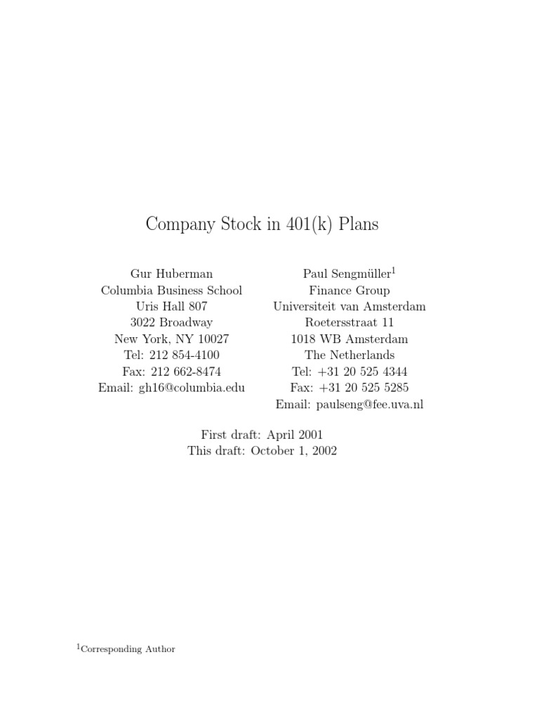 company-stock-in-401-k-plans-corresponding-author-pdf