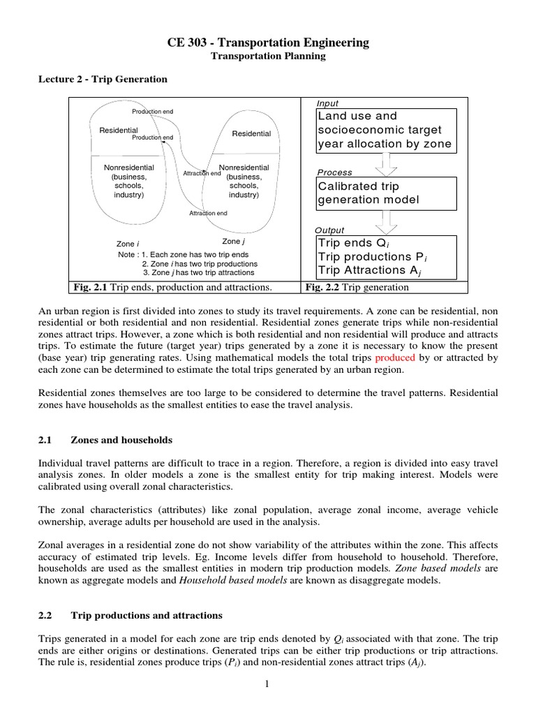 Trip Generation-Word PDF | Download Free PDF | Regression Analysis ...