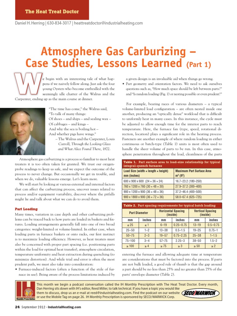 Atmosphere Gas Carburizing | PDF | Heat Treating | Procedural Knowledge