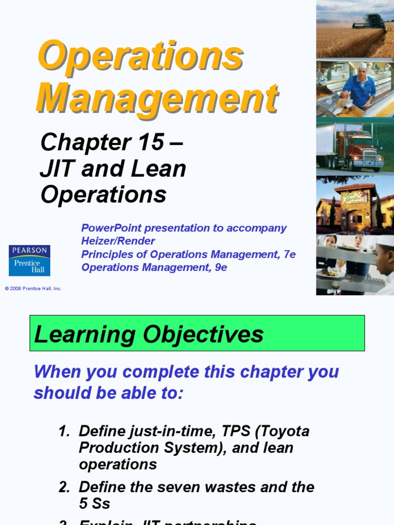 Session 17 Heizer Ch15 F JIT & Lean Operations | PDF | Lean Manufacturing | Operations Management