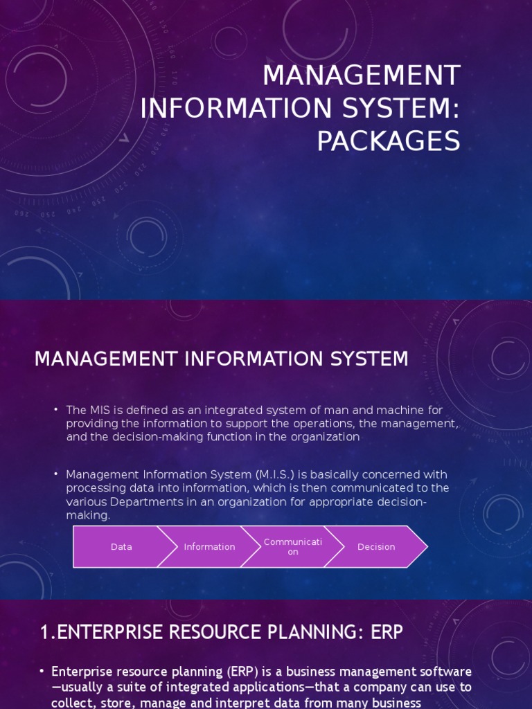 MIS Packages | Download Free PDF | Enterprise Resource Planning ...