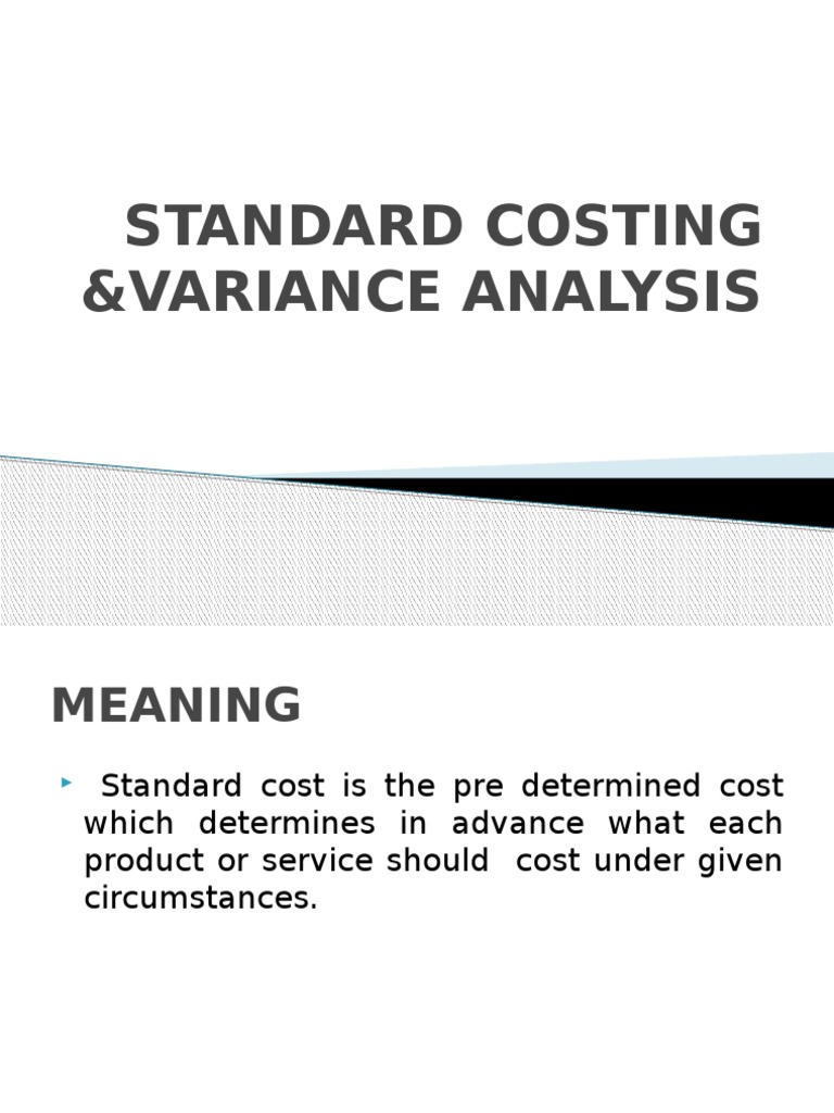 Standard Costing Variance Analysis | PDF | Labour Economics | Human ...