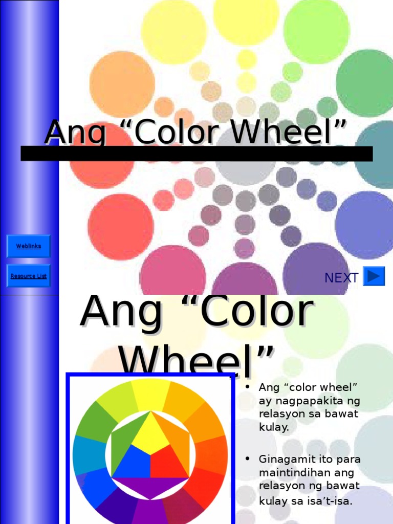 Color Wheel Powerpoint | PDF | Yellow | Color