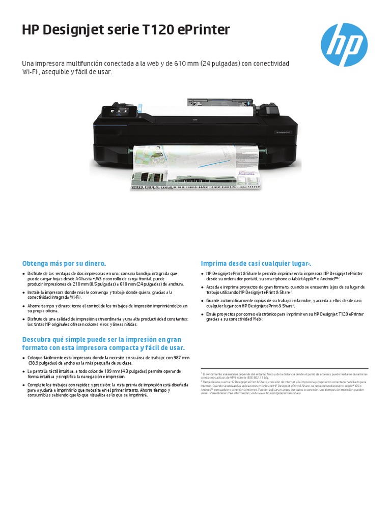 Caracteristicas Plotter | PDF | Impresora (Computación) | Equipo de oficina