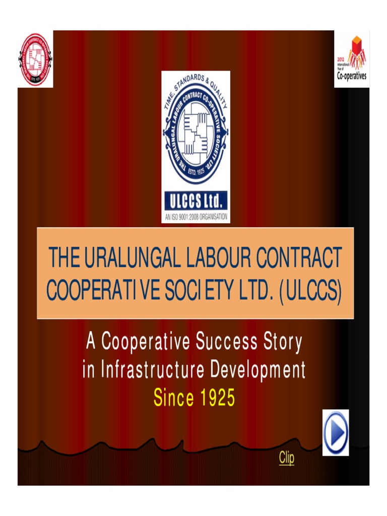 A Success Story of Sustainable Infrastructure Development: The Uralungal Labour Contract ...
