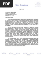 Tester's Letter of Support For VAWA | PDF | Violence | Domestic Violence