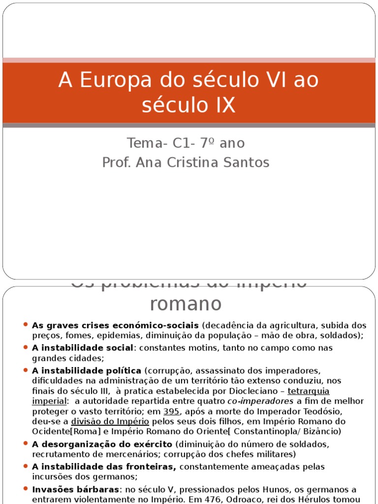 A Europa Do Século VI Ao Século IX | PDF | Maomé | Clero