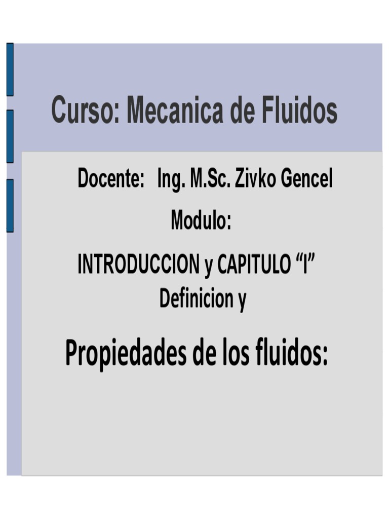 Modulo de Mecánica de Fluidos | PDF | Gases | Presión