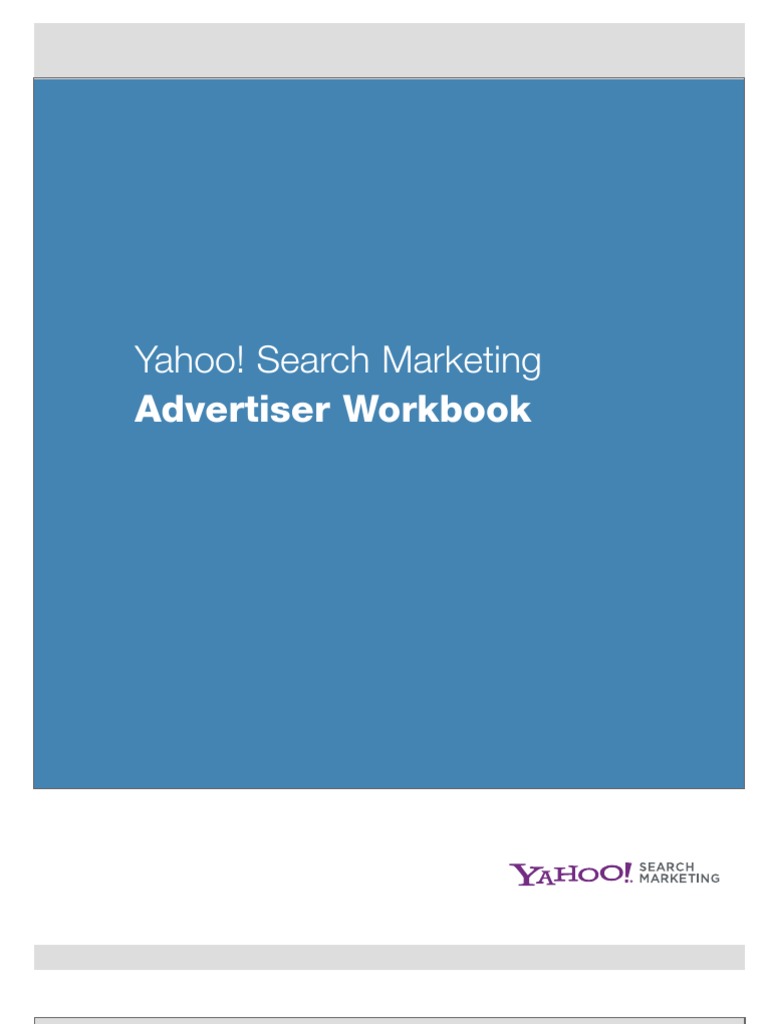 Ysm Advertiser Workbook | PDF