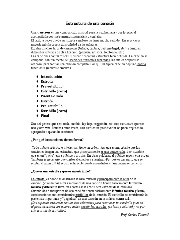 Estructura de Una Canción | PDF
