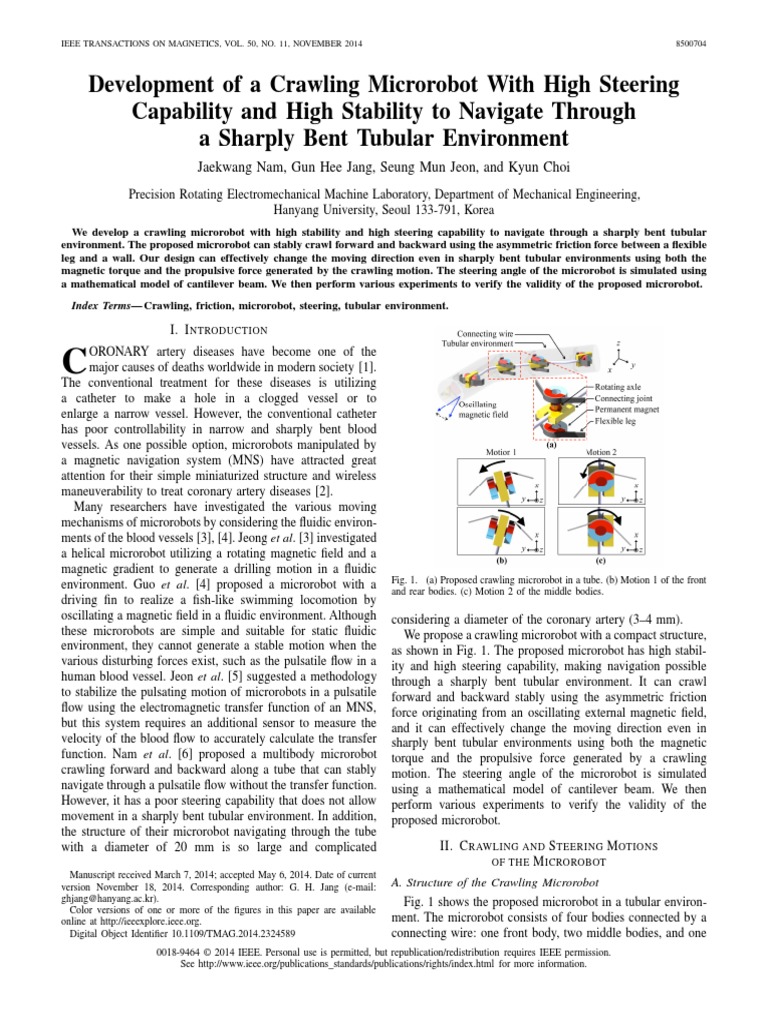 Development of A Crawling Microrobot With High Steering Capability and ...