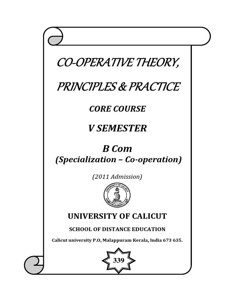Co Operative Theory PDF | PDF | Cooperative | Capitalism