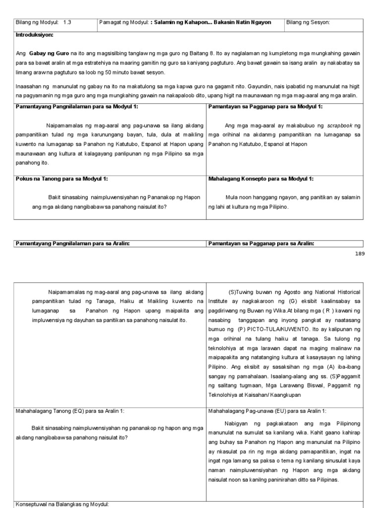 Filipino 8 | PDF