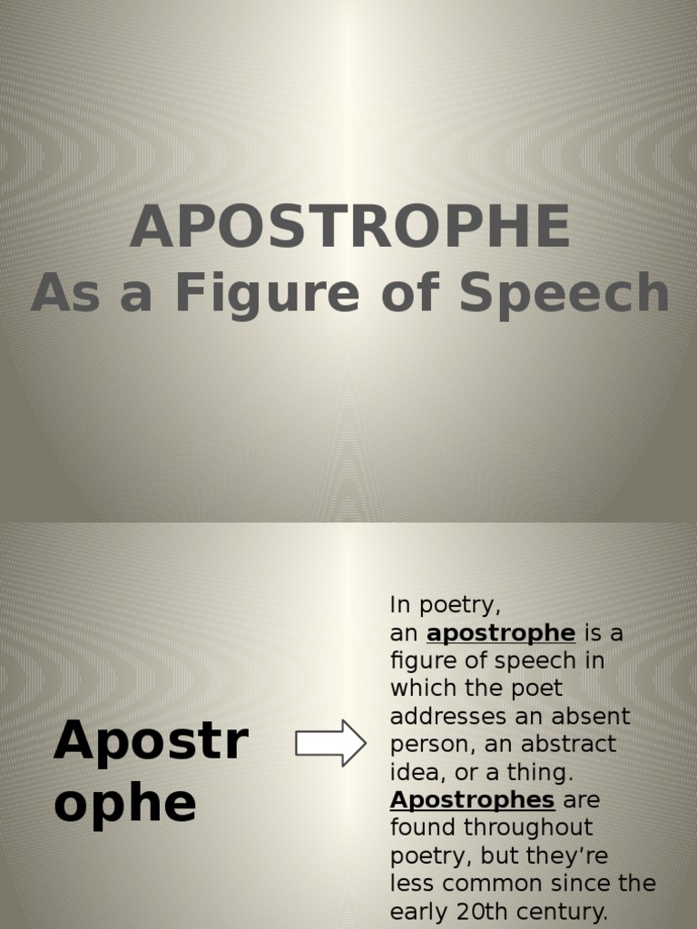 Apostrophe | PDF | Poetry | Religion And Belief