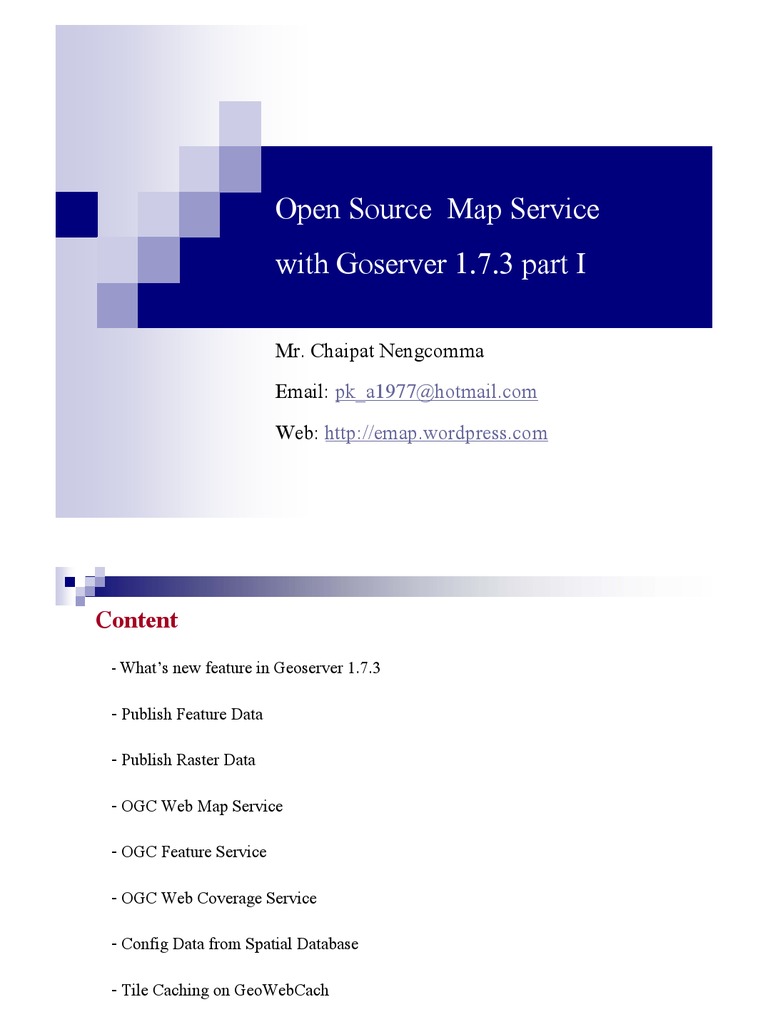 GEOSERVER Tutorial | PDF