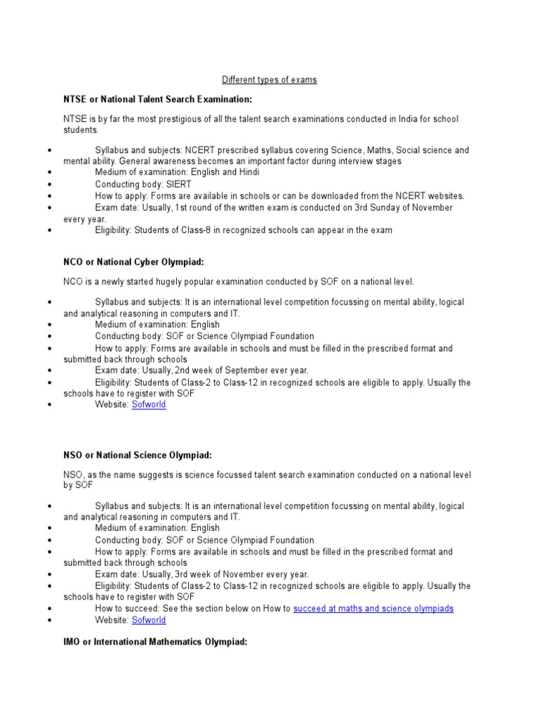Different Types of Exams | Graduate Management Admission Test ...