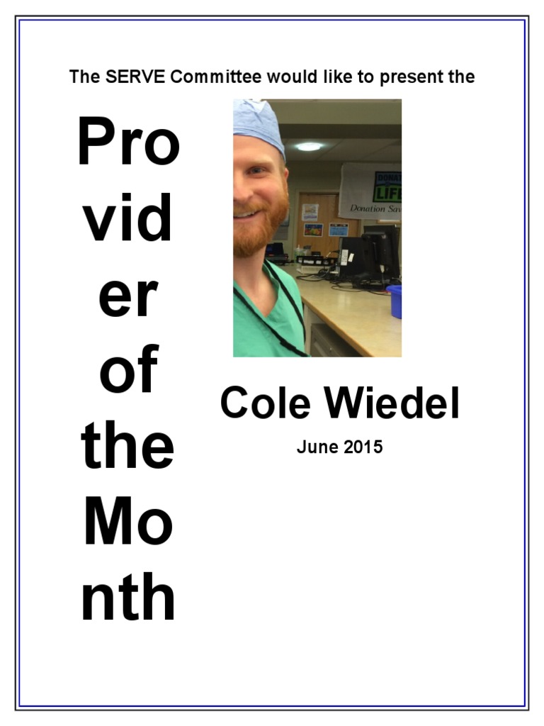 Provider of The Month | PDF