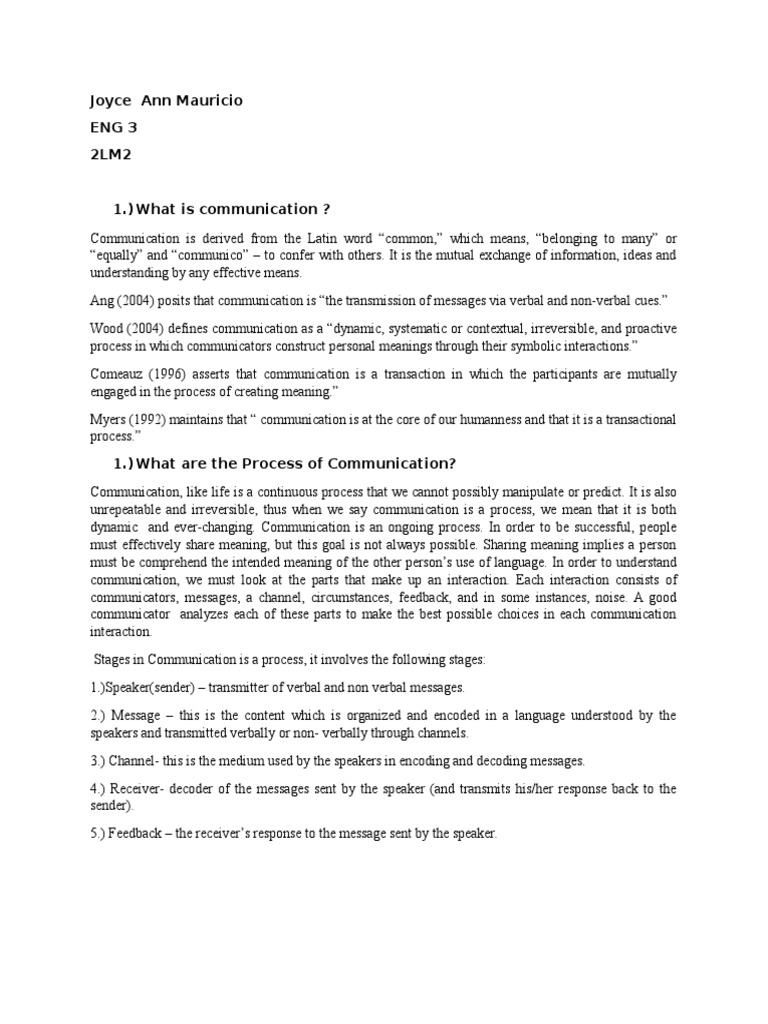 Introduction To Oral Communication | PDF | Communication | Truth