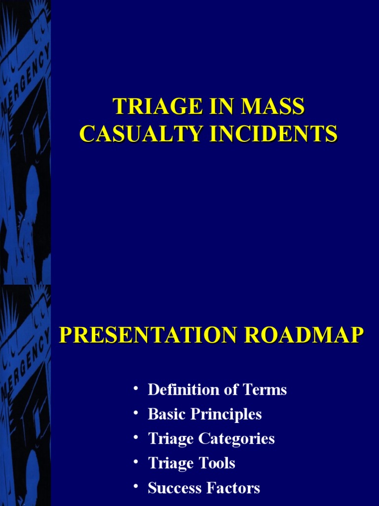 Triage in Mass Casualty Incidents | PDF | Emergency Department | Human ...