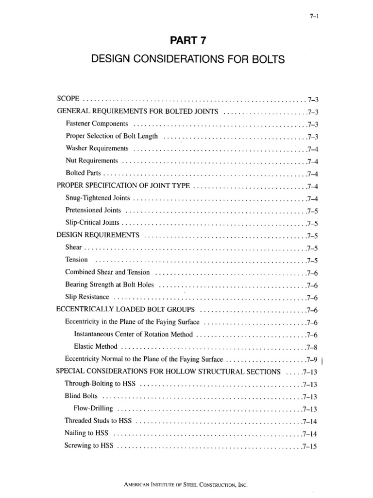 AISC Steel Construction Manual 13th Part 12 | PDF