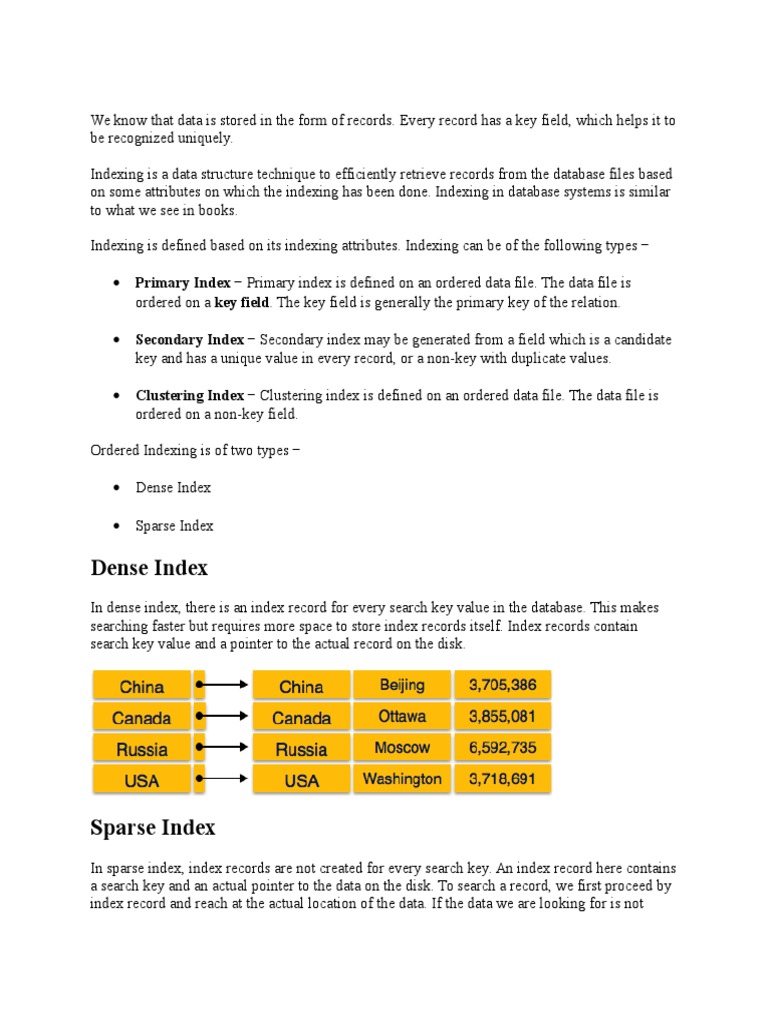 Indexing | PDF | Database Index | Computer Programming
