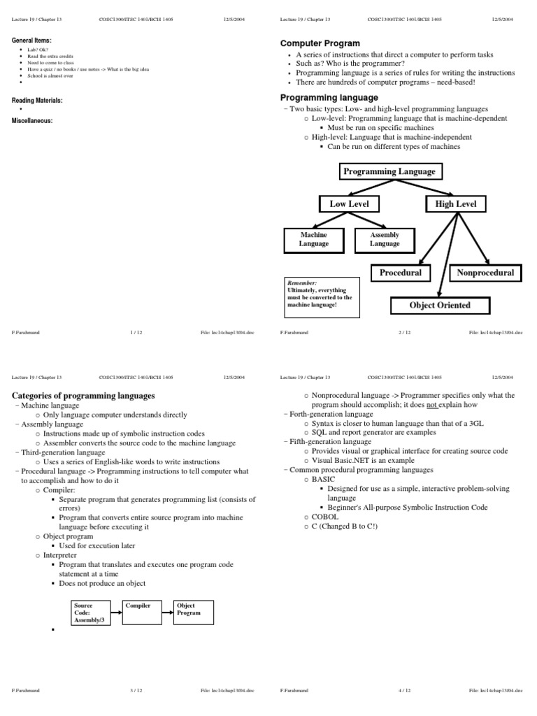 Computer Program: Ultimately, Everything Must Be Converted To The ...