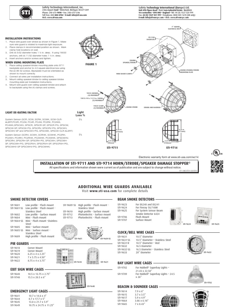 STI 9714 Installation Manual | PDF | Equipment | Manufactured Goods