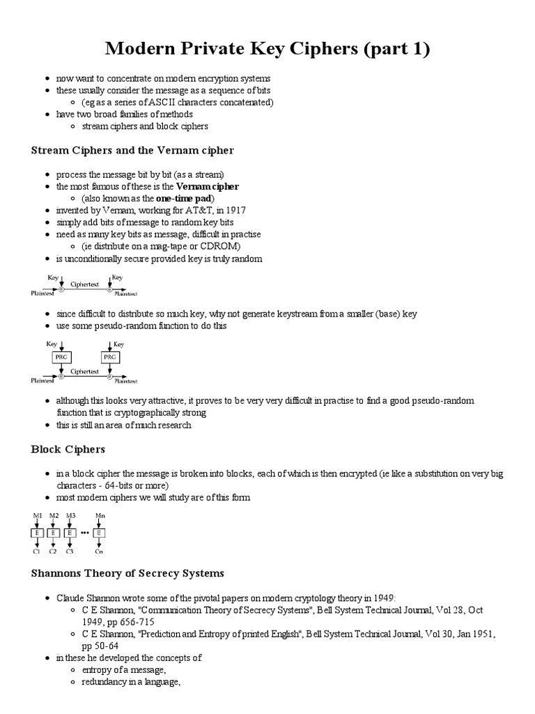 Block Ciphers (Part 1) | PDF | Secrecy | Applied Mathematics