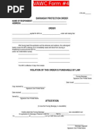 Barangay Protection Order: Vawc Form#4 CTRL - NO. | PDF | Virtue | Justice
