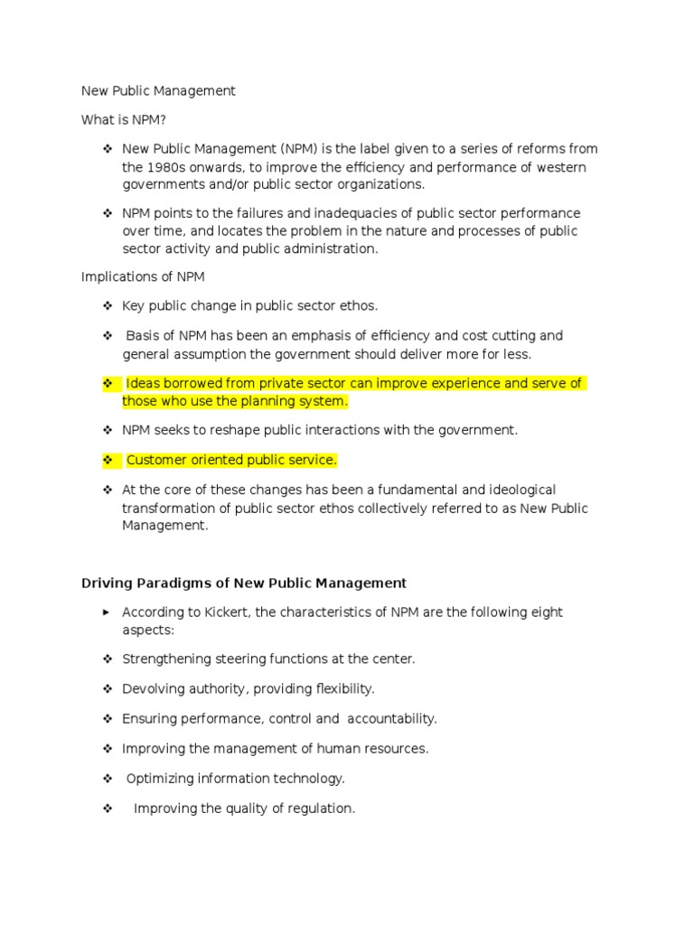 New Public Management | PDF | Public Administration | Economies