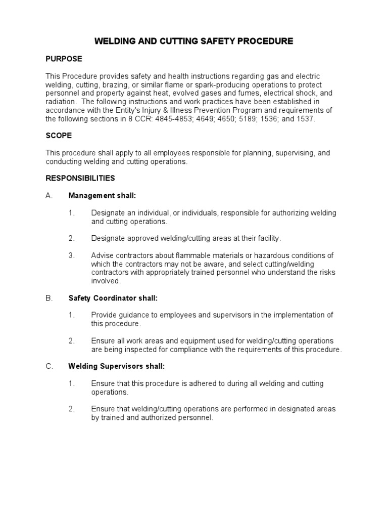 Welding Procedure | PDF | Welding | Construction