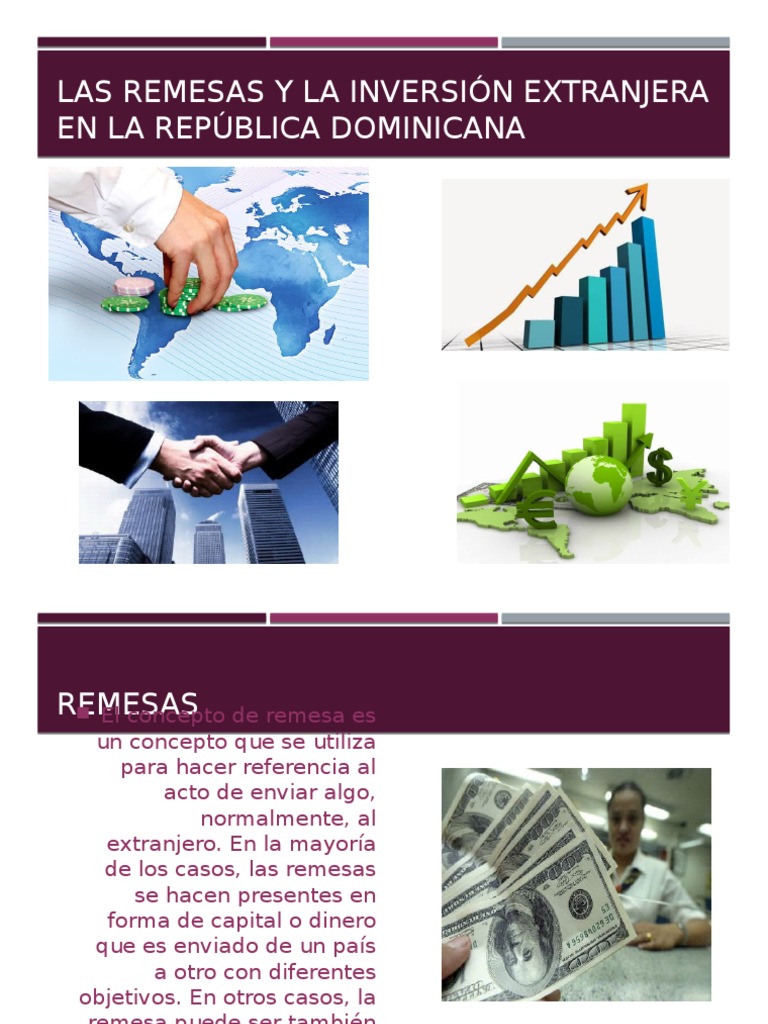 Las Remesas y La Inversión Extranjera en RD | Descargar gratis PDF ...