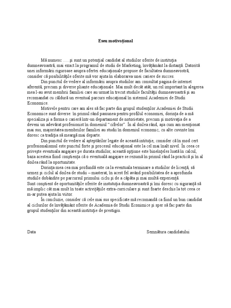 Eseu Motivational Model 2