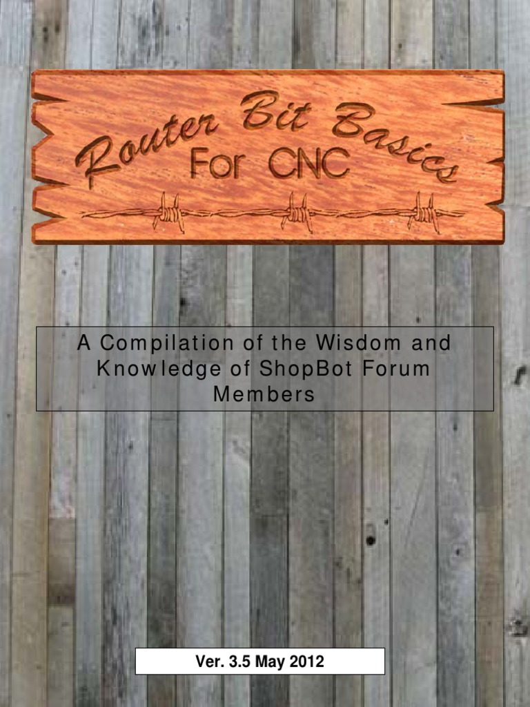 Router Bit Basics Manual | PDF | Numerical Control | Steel